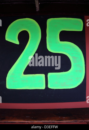 Flourescent letter '@' Stock Photo - Alamy