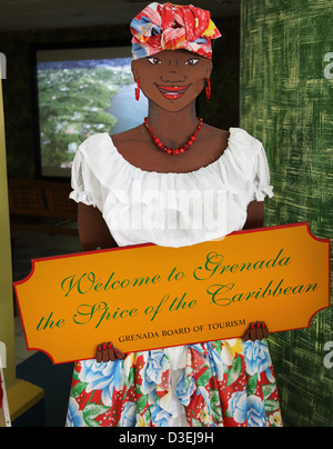 WELCOME SIGN GRENADA CARIBBEAN Stock Photo - Alamy