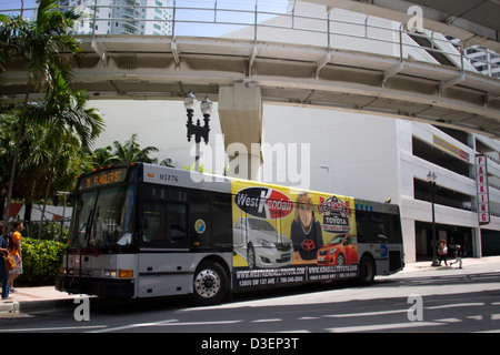 Downtown Metro Bus Miami FL Stock Photo - Alamy