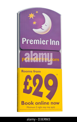 Premier Inn sign, UK Stock Photo - Alamy