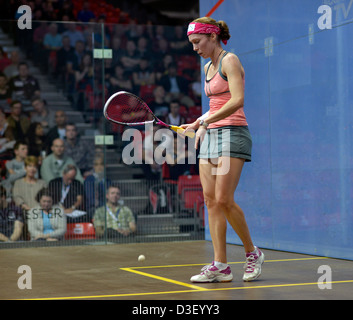 Madeleine Perry in her semi-final match against defending and eventual ...