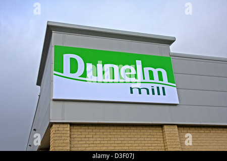 Sign over Dunelm Mill store Stock Photo - Alamy