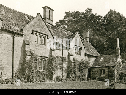 The old Manor house at Temple Guiting, Cotswolds, Gloucestershire ...