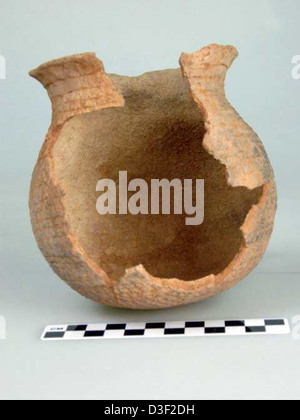 Pottery from the American Basketmaker culture, dating between 500-800 ...
