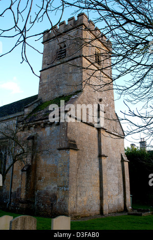 All Saints Church, Turkdean, Gloucestershire, England, UK Stock Photo ...