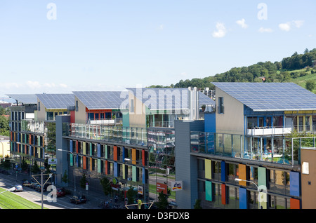 Freiburg, Germany, Solar Community in the Vauban quarter Stock Photo ...
