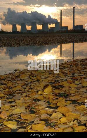 Flue-gas desulfurization plant in a modern brown coal power station ...