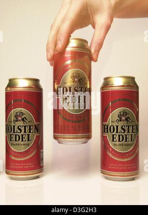 Holsten beer cans Stock Photo - Alamy