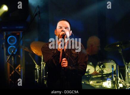 Marian Gold (Alphaville) performing during the Top 50 concert held at ...