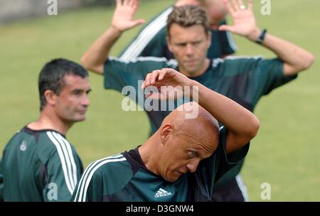 (dpa) - Italian UEFA referee Pierluigi Collina looks over his shoulder ...