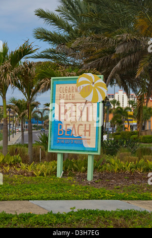 Welcome to Clearwater Sign, Clearwater Beach, Gulf Coast, Florida, USA ...