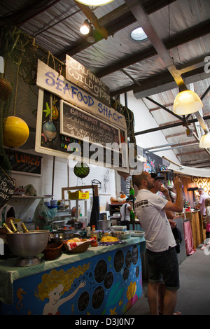 Hout Bay Market Food Area in Cape Town - South Africa Stock Photo - Alamy