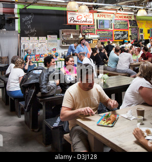 Hout Bay Market Food Area in Cape Town - South Africa Stock Photo - Alamy
