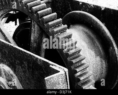 A boat winch on the beach at Deal in Kent used for hauling fishing ...