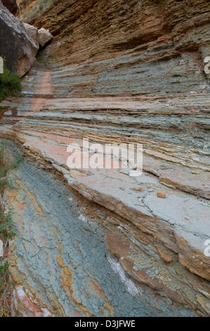 The Bright Angel Layering in the Grand Canyon represents a geological ...
