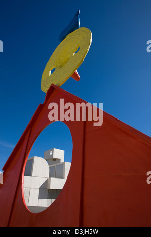 Miro museum exterior building detail with ceramic wall pattern Stock ...