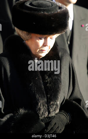 Queen Beatrix of The Netherlands attends the memorial service for the ...