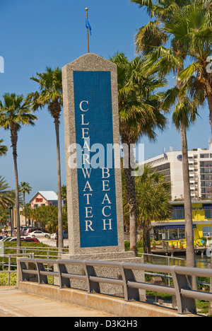 Welcome to Clearwater Sign, Clearwater Beach, Gulf Coast, Florida, USA ...