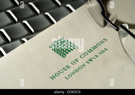 House of Commons Letterhead Stock Photo: 68332426 - Alamy