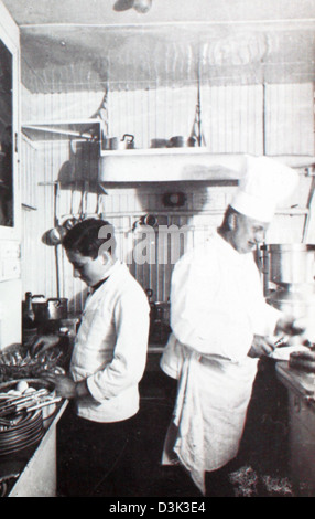 This image, part of the Lou Larson collection, depicts key moments from ...