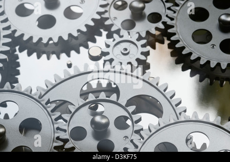 Interlocking gear cogs Stock Photo - Alamy