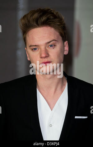 British singer Conor Maynard arrives at the Brit Awards 2013 at O2 ...