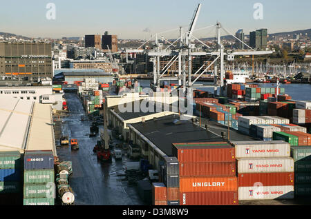 Container of NOR-Cargo in Oslo, norway. (c) by uli nusko, ch-3012 bern ...