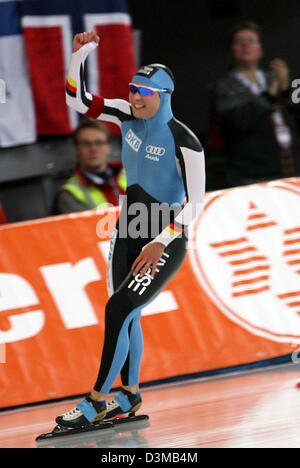 (dpa) - German speed skater Claudia Pechstein photographed with her ...