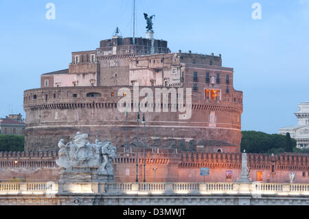The Papal fortress of Castel Sant'Angelo seen from Vittorio Emanuele II ...