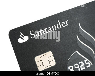 A close up of a Santander bank credit card Stock Photo - Alamy