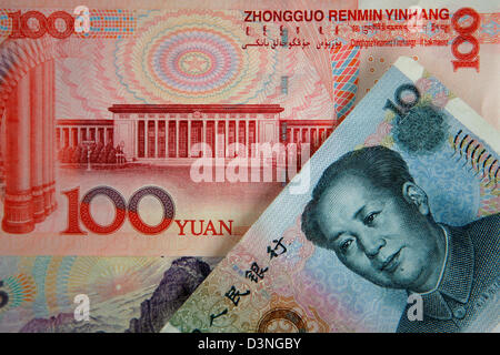 Chinese Ten Yuan note with head of Mao Tse Tung. RMB Renminbi 10 China ...