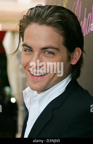 Canadian actor Kevin Zegers poses with his award at the Chopard young ...