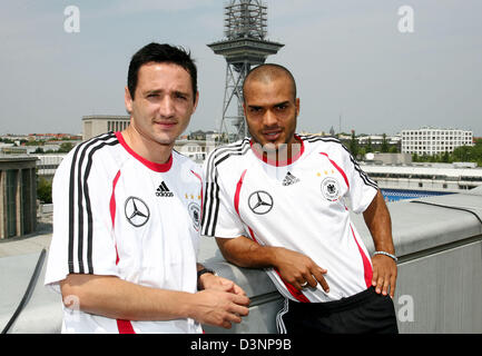 German players pose before the World Cup Group E soccer match between ...