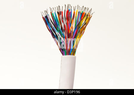 Cables-Multi-coloured Diversity Rainbow mixed colours Stock Photo - Alamy