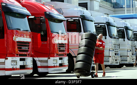 Scuderia Ferrari trucks in the paddock. 02.07.2026. Formula 1 World ...