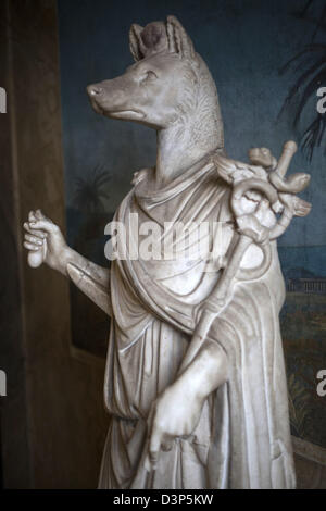 Statue of the god Anubis in the Vatican Museum, Vatican City, Rome ...