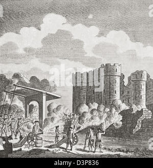 The Storming of The Bastille, Paris, France, 14th July, 1789 Stock ...