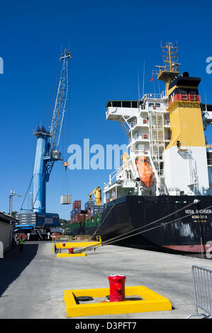 Loading A Container Ship Castries St. Lucia West I Stock Photo - Alamy