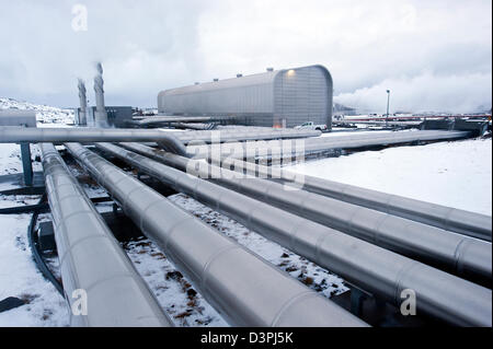 Geothermal power plant in Iceland Stock Photo - Alamy