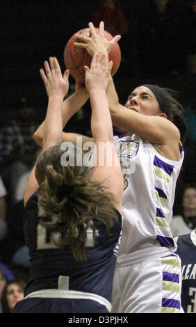 Feb. 20, 2013 - Bettendorf, Iowa, U.S. - Muscatine's Megan Thiesse ...