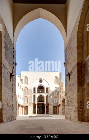 Courtyard of the madrasa, complex of Qalawun, Cairo, Egypt Stock Photo ...