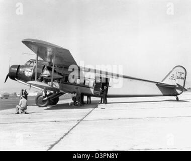 The Boeing Model 80, a 1920s airliner, is depicted in this photo. It ...