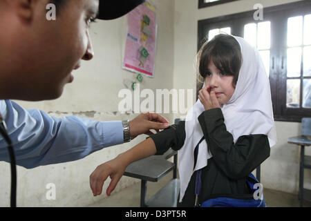 Kokarai, Pakistan, Malteser relief project in a school Stock Photo - Alamy