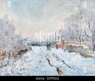 Claude Monet - Snow Argenteuil 1 1875 Stock Photo - Alamy