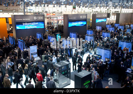 Hannover, Germany, IBM stand at the CeBIT Stock Photo - Alamy