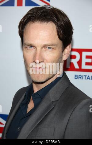 Actor Stephen Moyer arrives at the 2013 Vanity Fair Oscars Viewing and ...