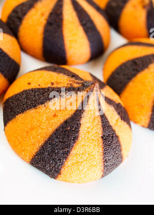 Halloween star drop cookies on white background Stock Photo - Alamy