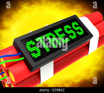 Stress On Dynamite Showing Pressure Of Work Stock Photo - Alamy