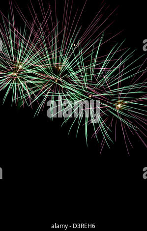 Firework patterns, flares Stock Photo - Alamy