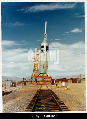 A glossy photo of the Convair Little Joe and Little Joe II rockets ...